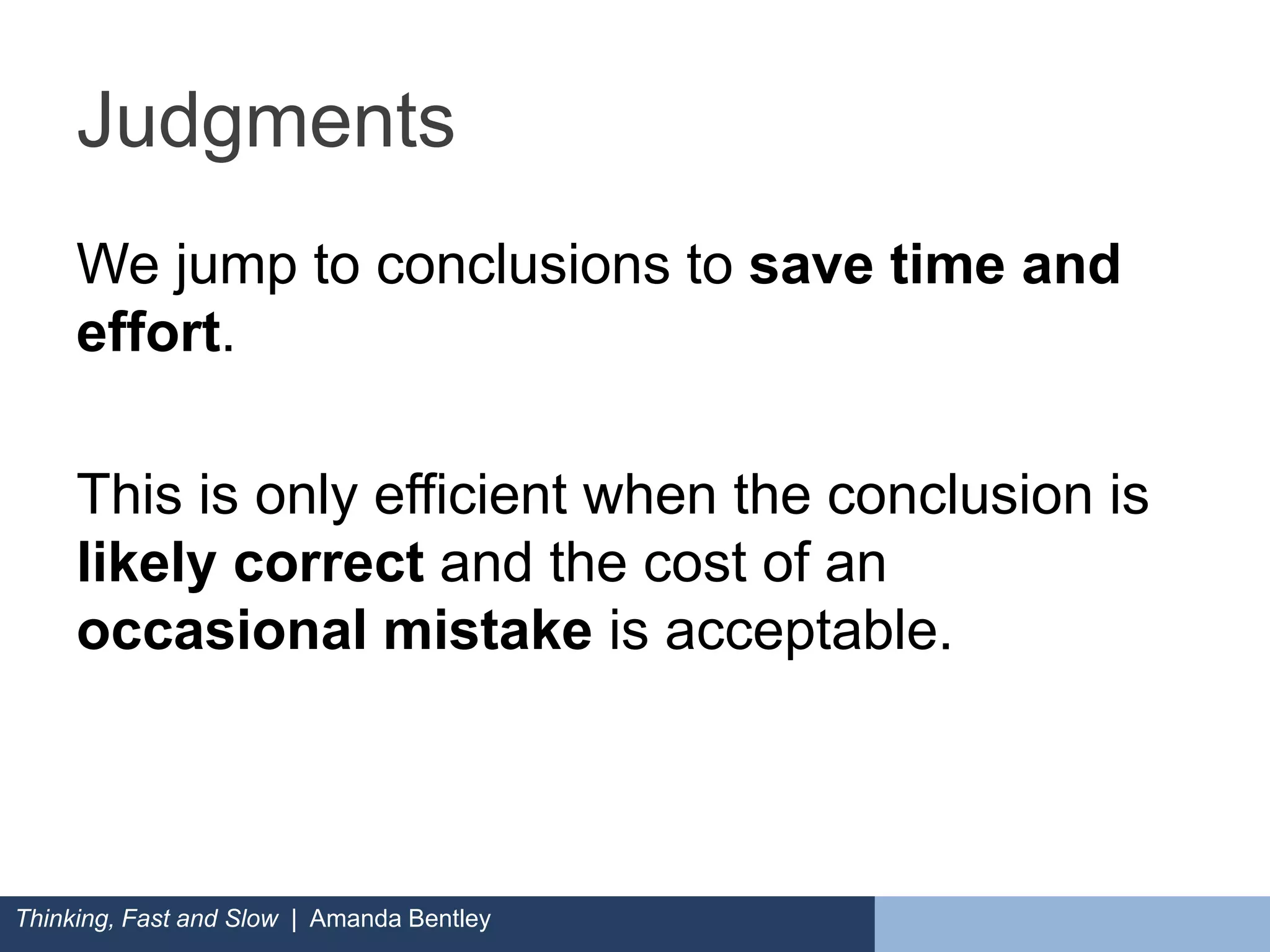 "Thinking, Fast and Slow" Applications | PPTX