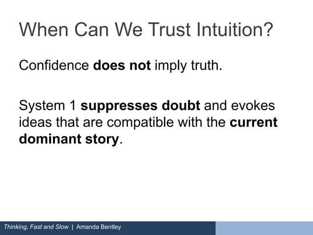 "Thinking, Fast and Slow" Applications | PPTX