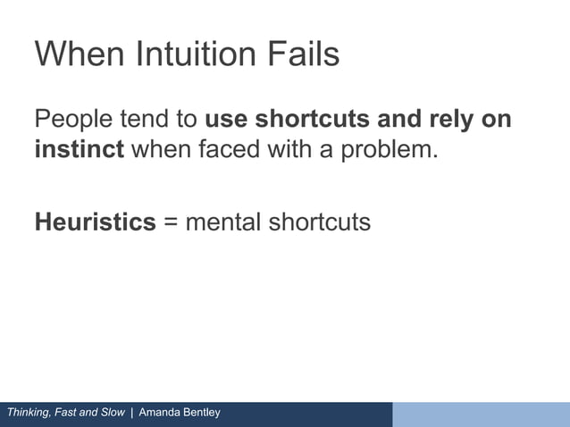 "Thinking, Fast and Slow" Applications | PPTX