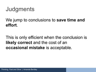 "Thinking, Fast and Slow" Applications | PPTX