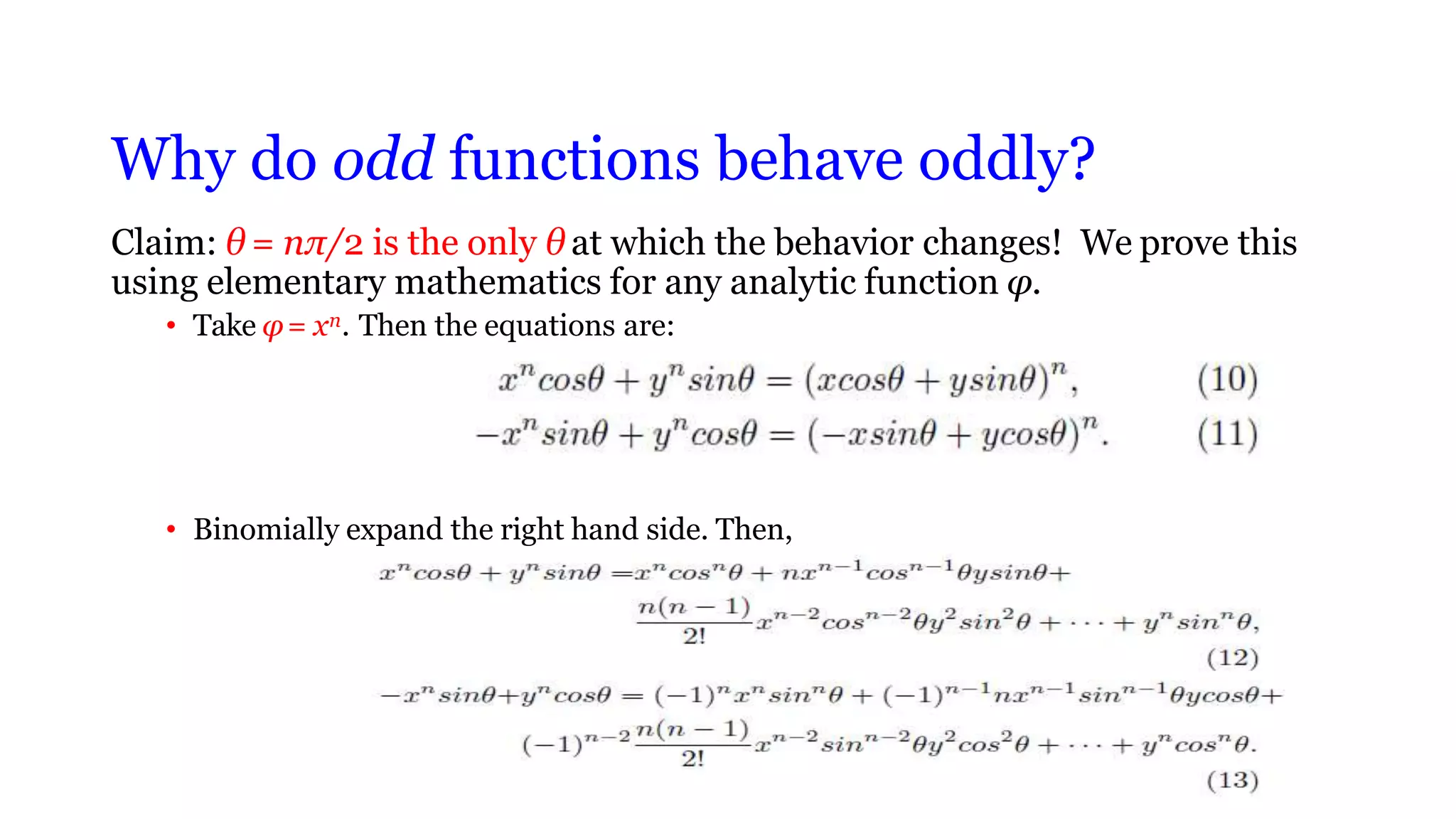 Transform as a vector? Tying functional parity with rotation angle of ...