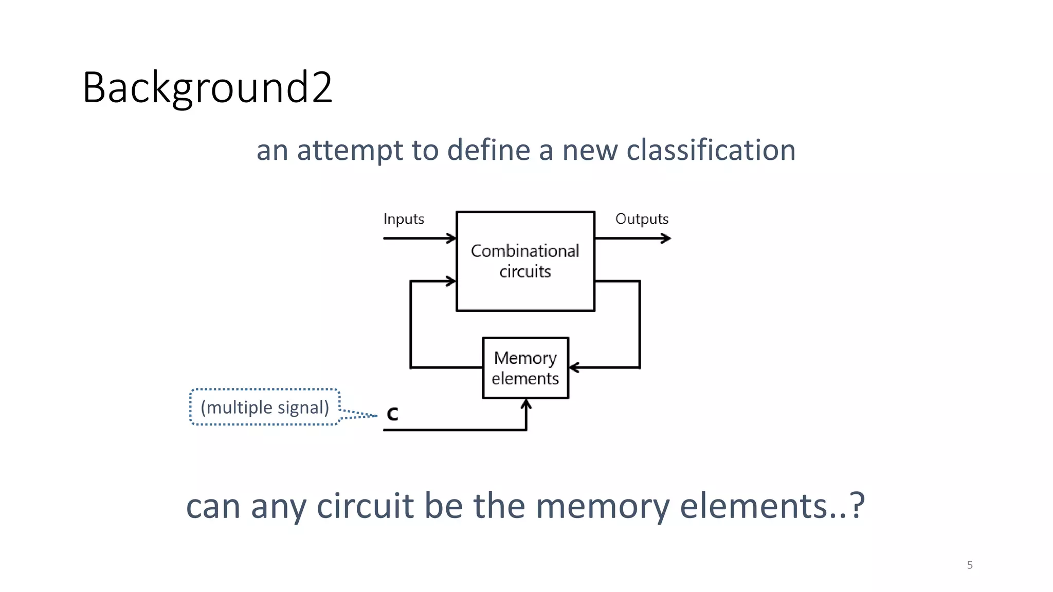 Classification Of Sequential Circuits As Causal Functions Ppt