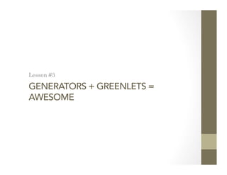 Pushing Python: Building a High Throughput, Low Latency System | PPT