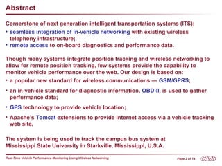 Intelligent transportation systems ppt slides | PPT