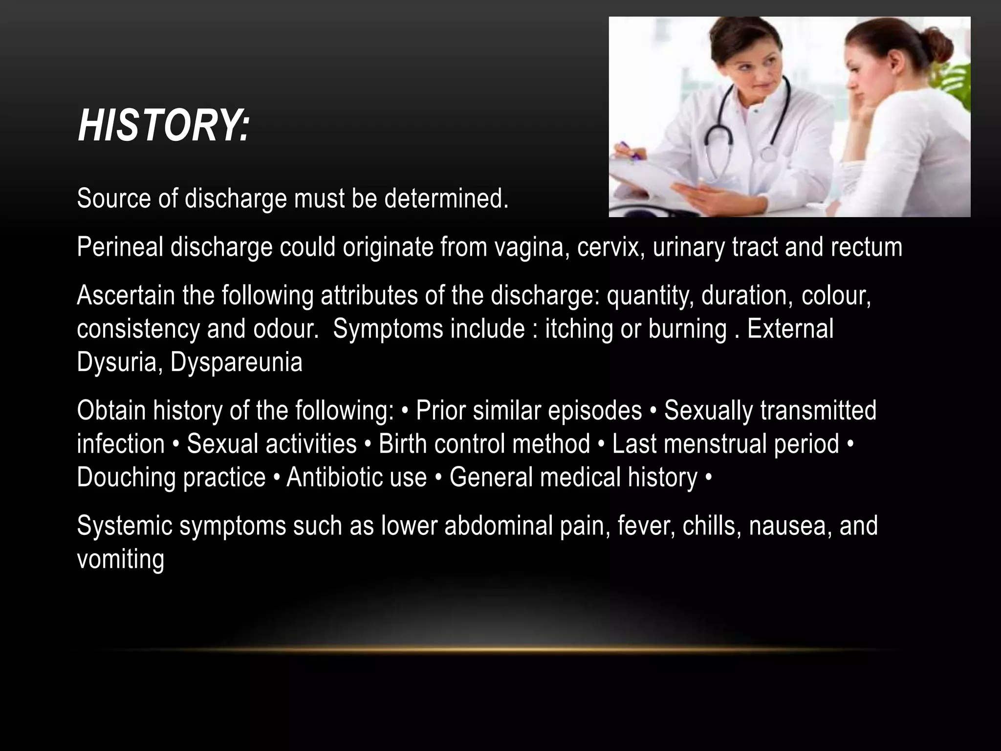 vaginal discharge | PPTX