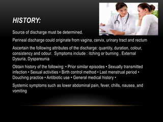 vaginal discharge | PPTX | Sexual Conditions | Sexual Health
