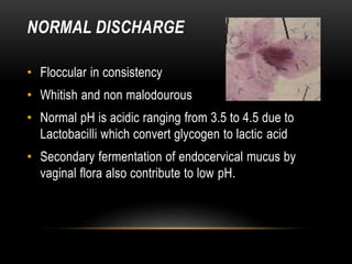 vaginal discharge | PPTX