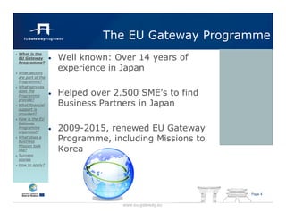 EU Gateway Programme | PDF