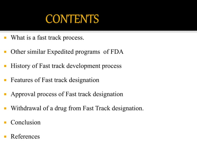 FDA-Fast Track Designation | PPTX | Pharmaceutical Industry | Industries