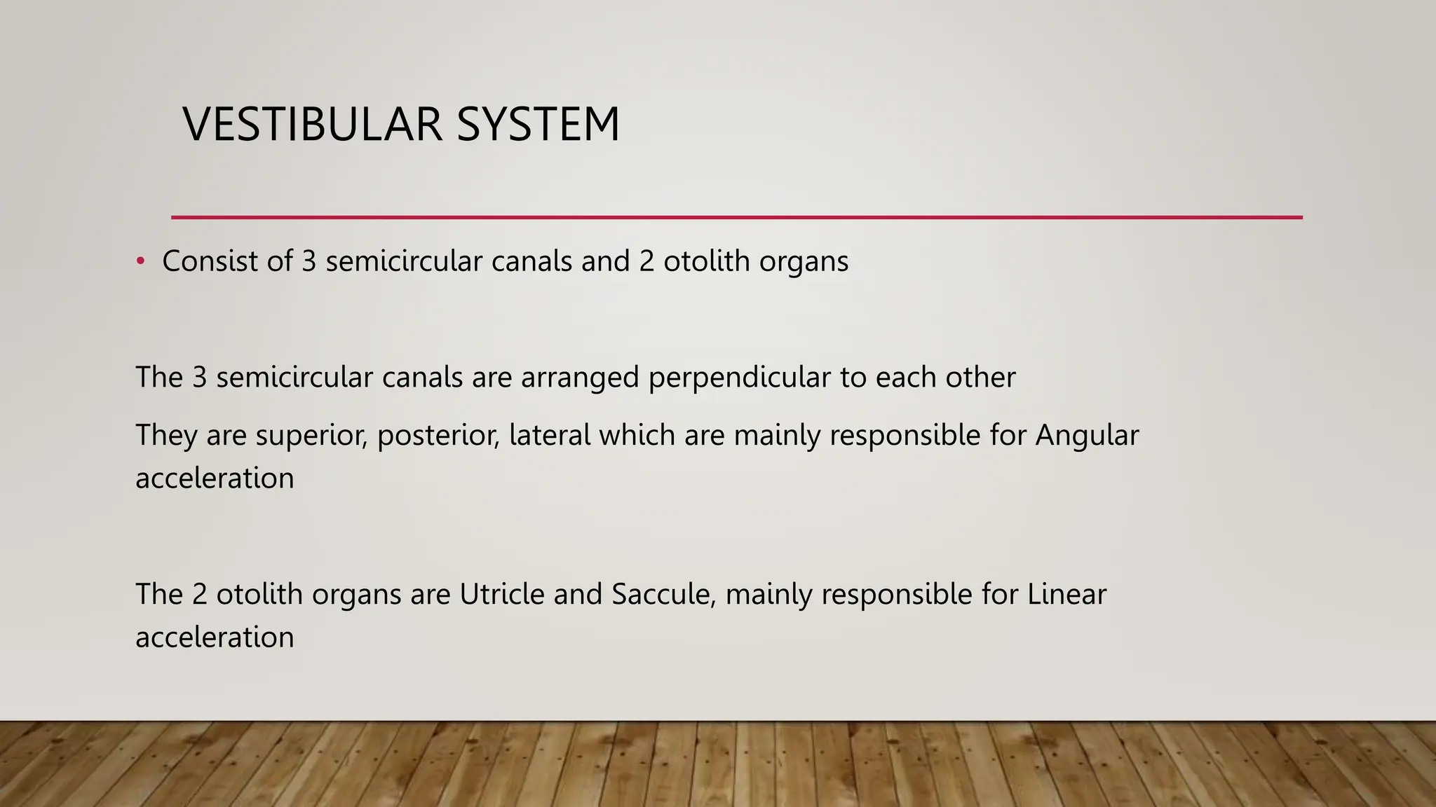 Presentation of ent vestibular anatomy and physiology | PPTX
