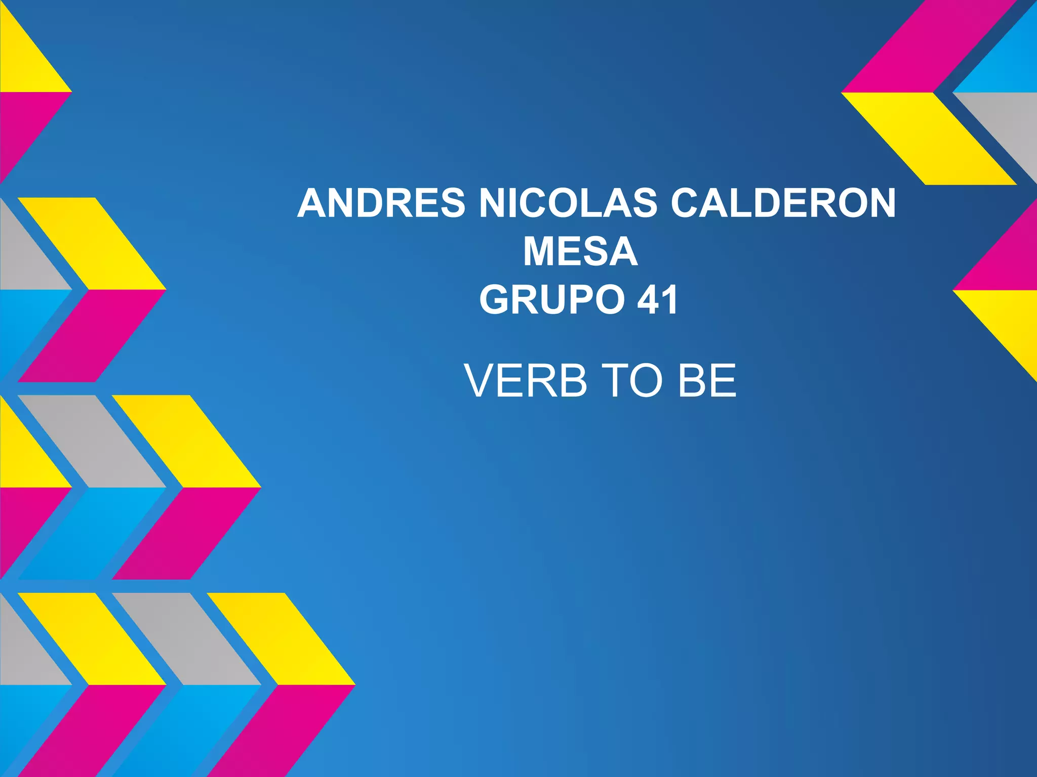 Presentation verb to be | PPT