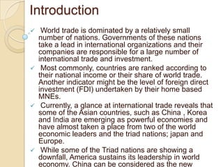 The old and the new TRIAD - BRIC´s | PPTX | Currencies | Economy