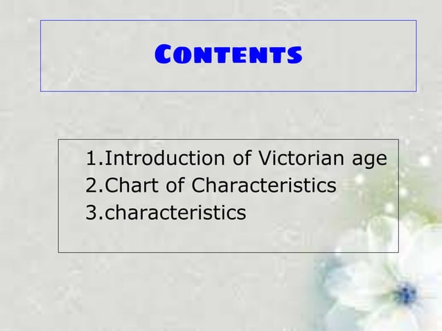 Characteristics of Victorian age | PPTX