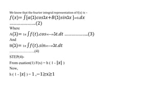 fourier series and fourier transform | PPTX