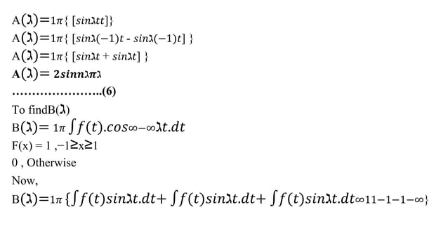 fourier series and fourier transform | PPTX
