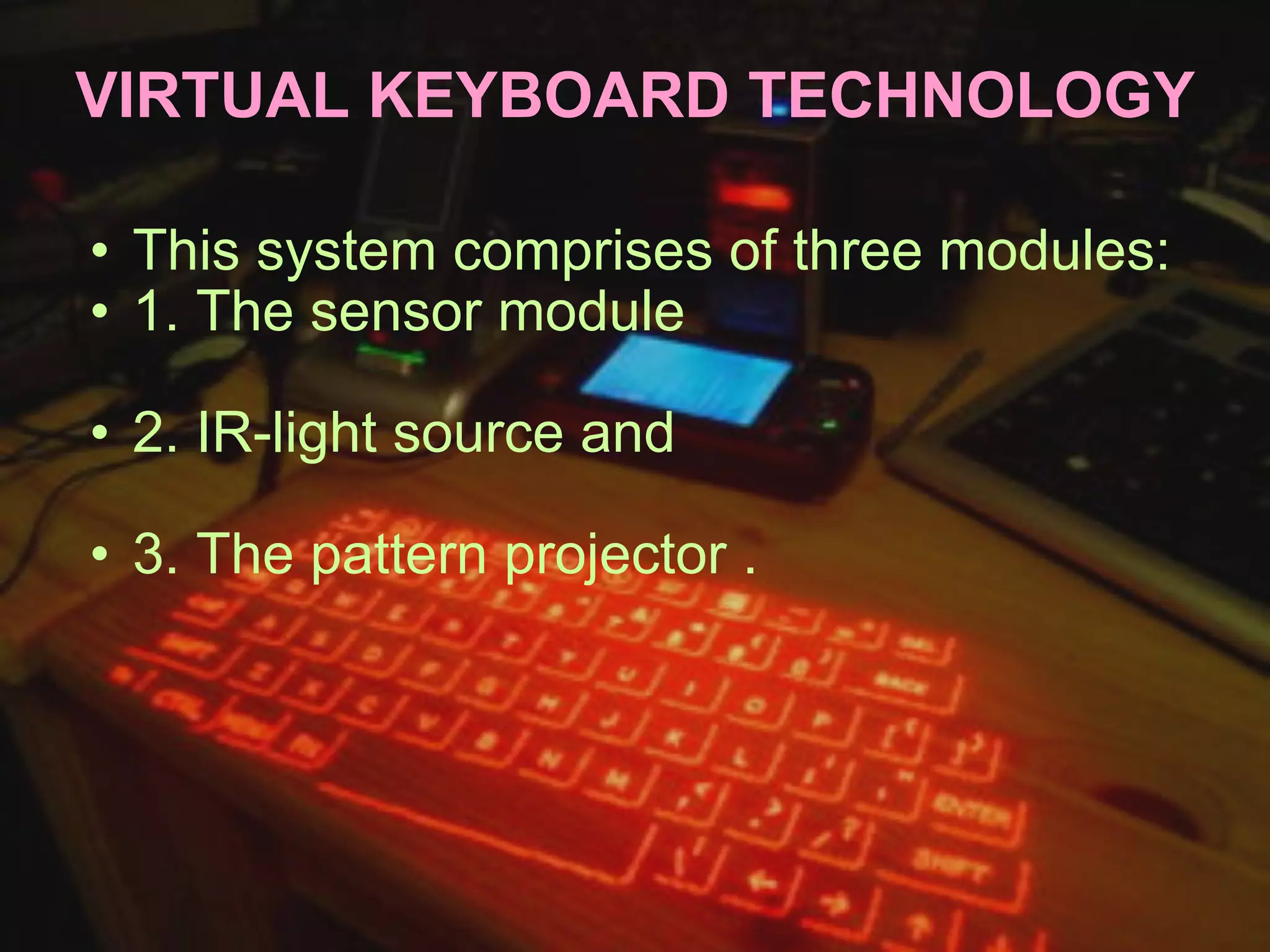 Presentation virtual keybord_2 | PPT | Computer Peripherals | Computing