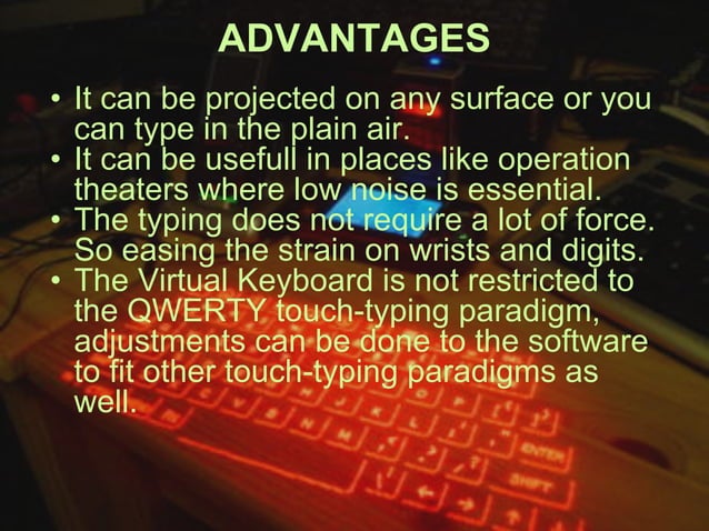 Presentation virtual keybord_2 | PPT | Computer Peripherals | Computing