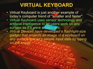Presentation virtual keybord_2 | PPT | Computer Peripherals | Computing