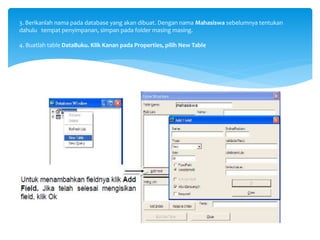 Membuat Data Base Pada Visual Basic 6.0 | PPTX
