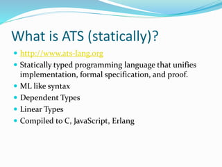 ATS Programming | PPT
