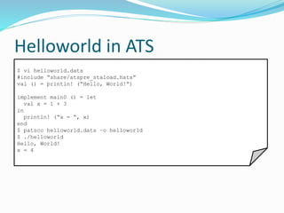 ATS Programming | PPTX
