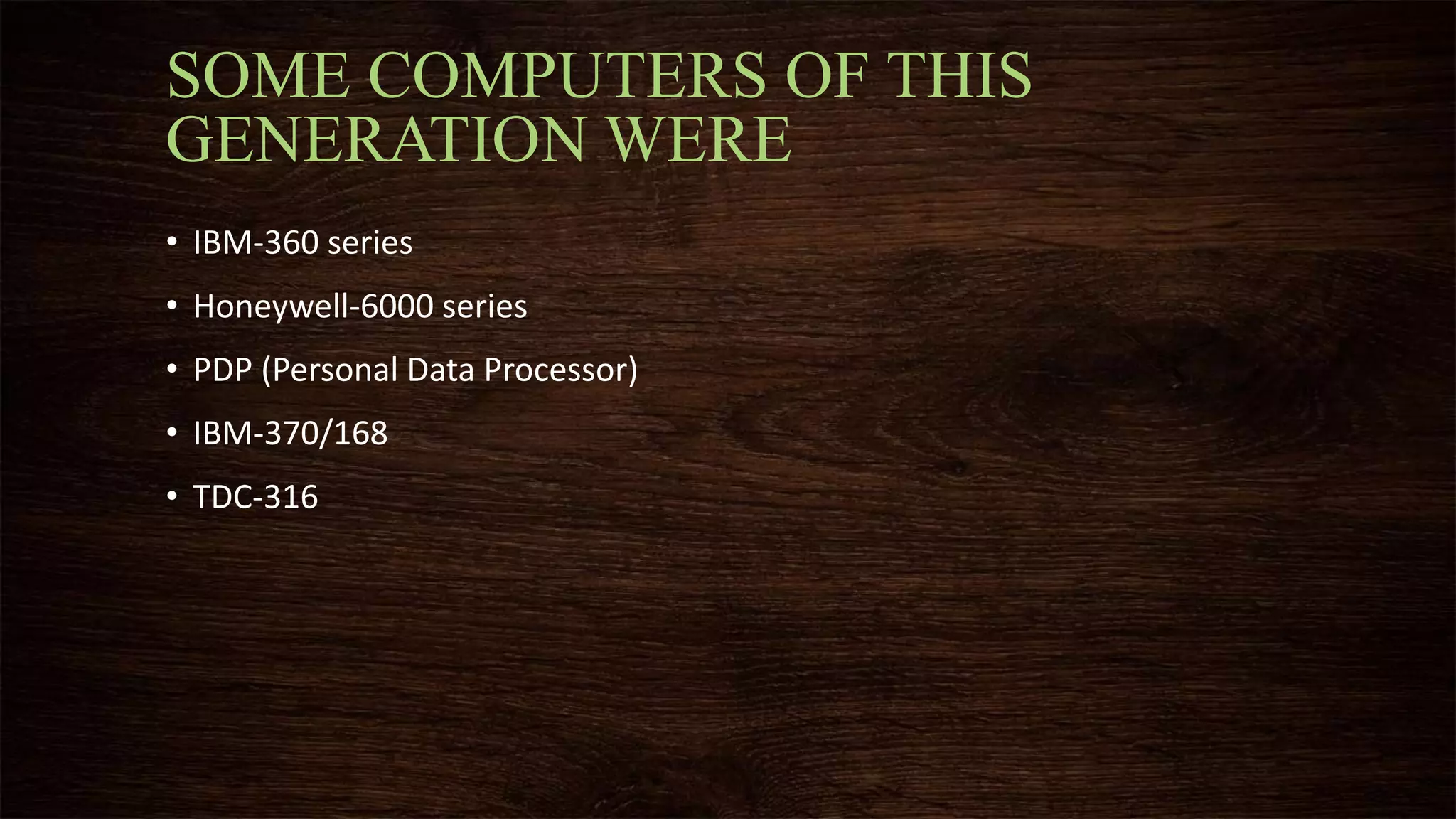 3rd generation computer | PPTX