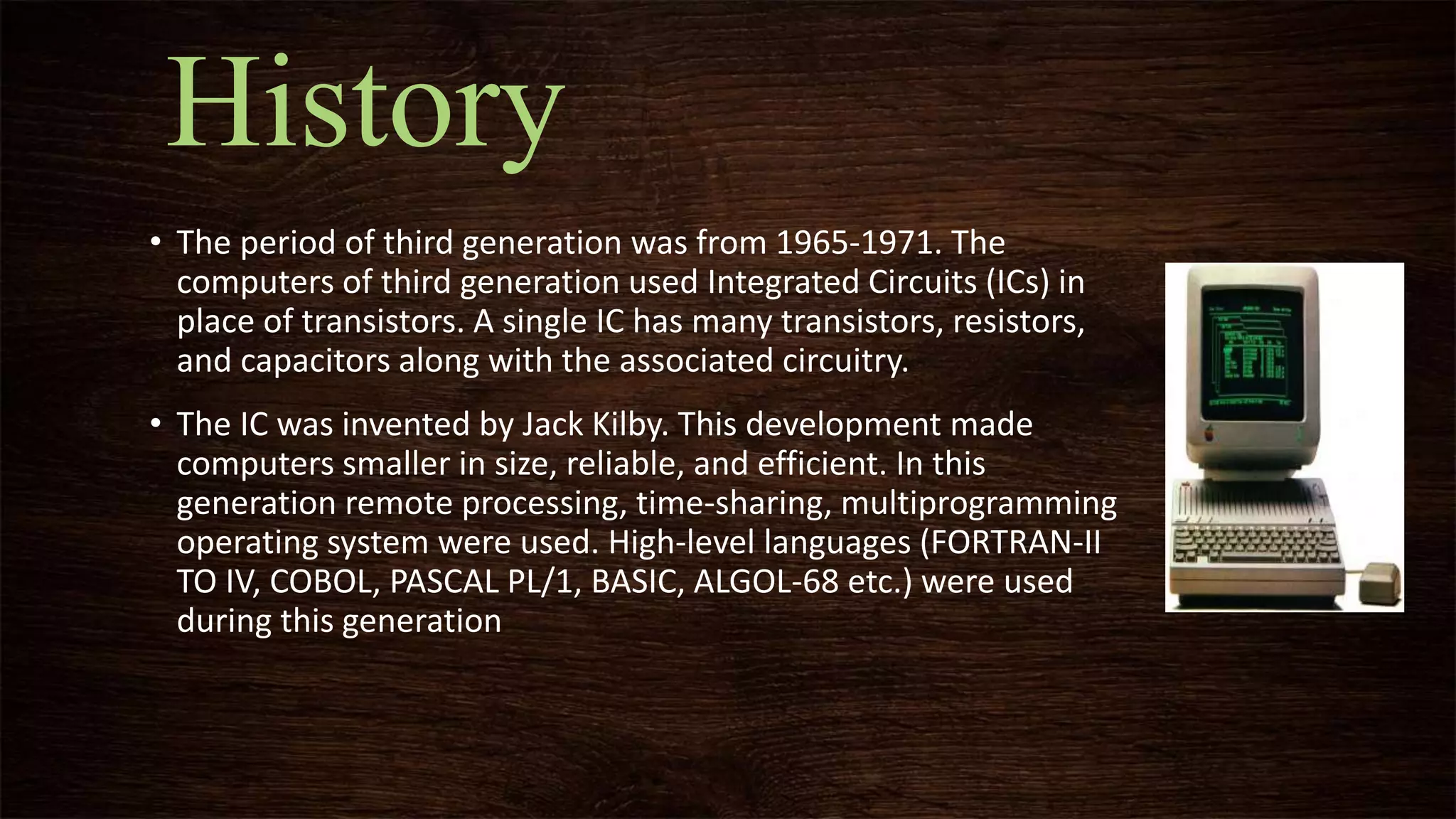 3rd generation computer | PPTX