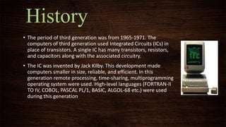 3rd generation computer | PPTX