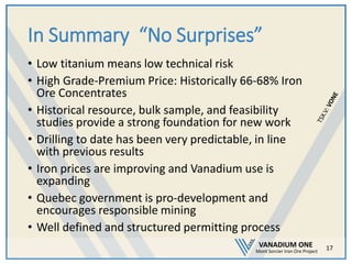 Vanadium One Presentation | PDF