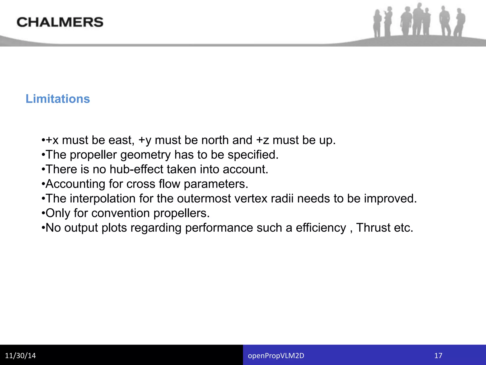 Vortex lattice implementation of propeller sections for OpenFoam 2.3x