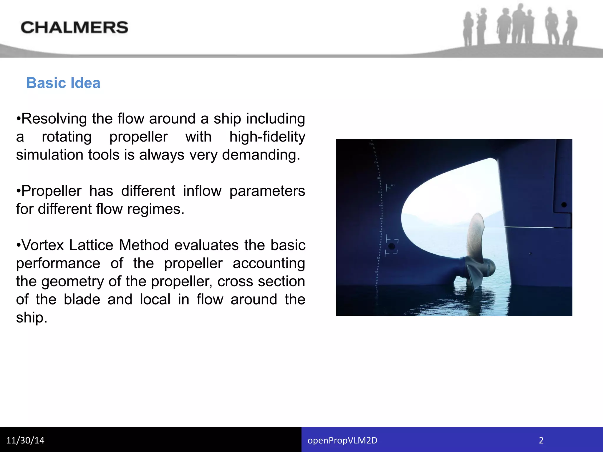Vortex lattice implementation of propeller sections for OpenFoam 2.3x