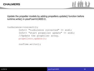 Vortex lattice implementation of propeller sections for OpenFoam 2.3x | Physics | Science