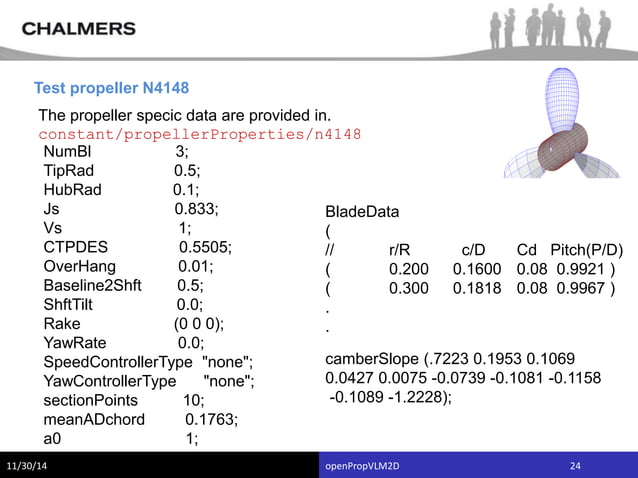 Vortex lattice implementation of propeller sections for OpenFoam 2.3x | Physics | Science