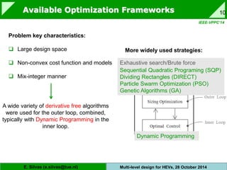 VPPC 2014, Comparison of Bi-level Optimization Frameworks for Sizing ...