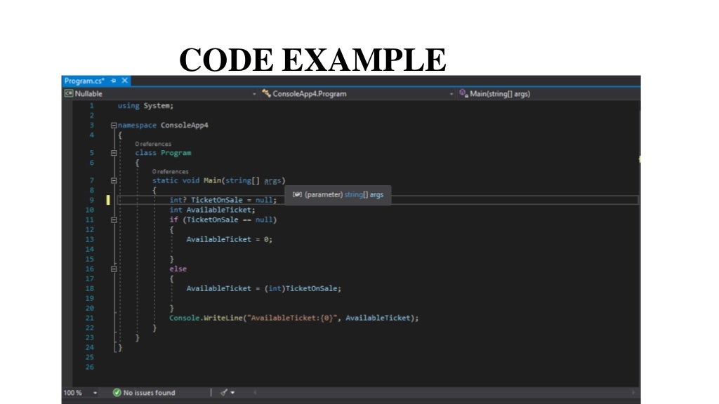 Nullable Type In C