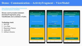 Android MVVM architecture using Kotlin, Dagger2, LiveData, MediatorLiveData | PPTX