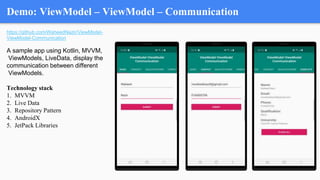 Android MVVM architecture using Kotlin, Dagger2, LiveData, MediatorLiveData | PPTX