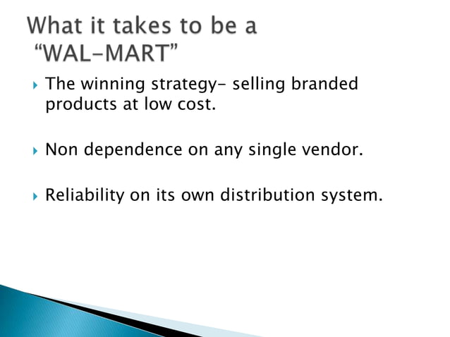 Ppt wal mart | PPT