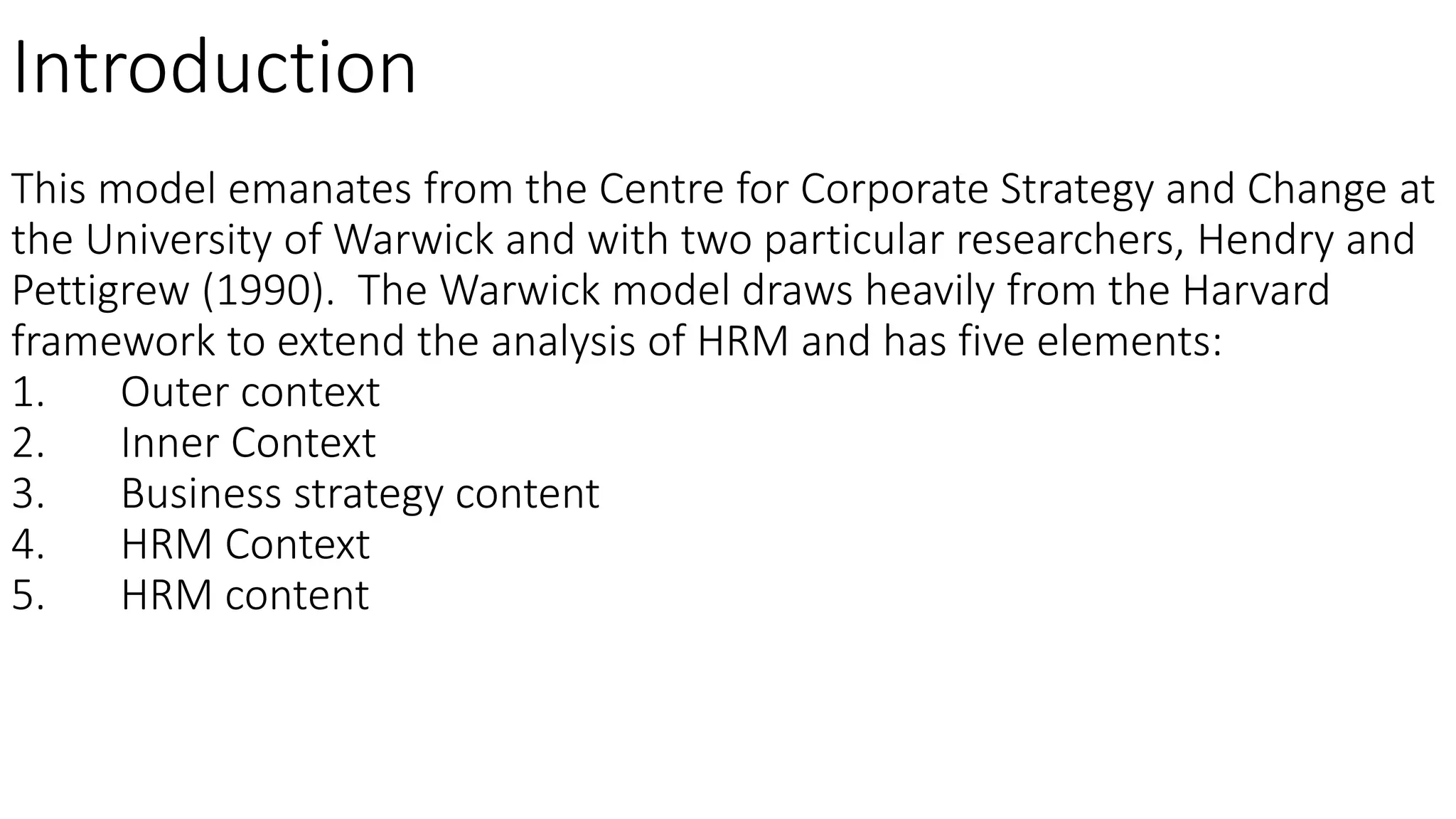 Presentation: practical implementation of Warwick model in education | PPTX