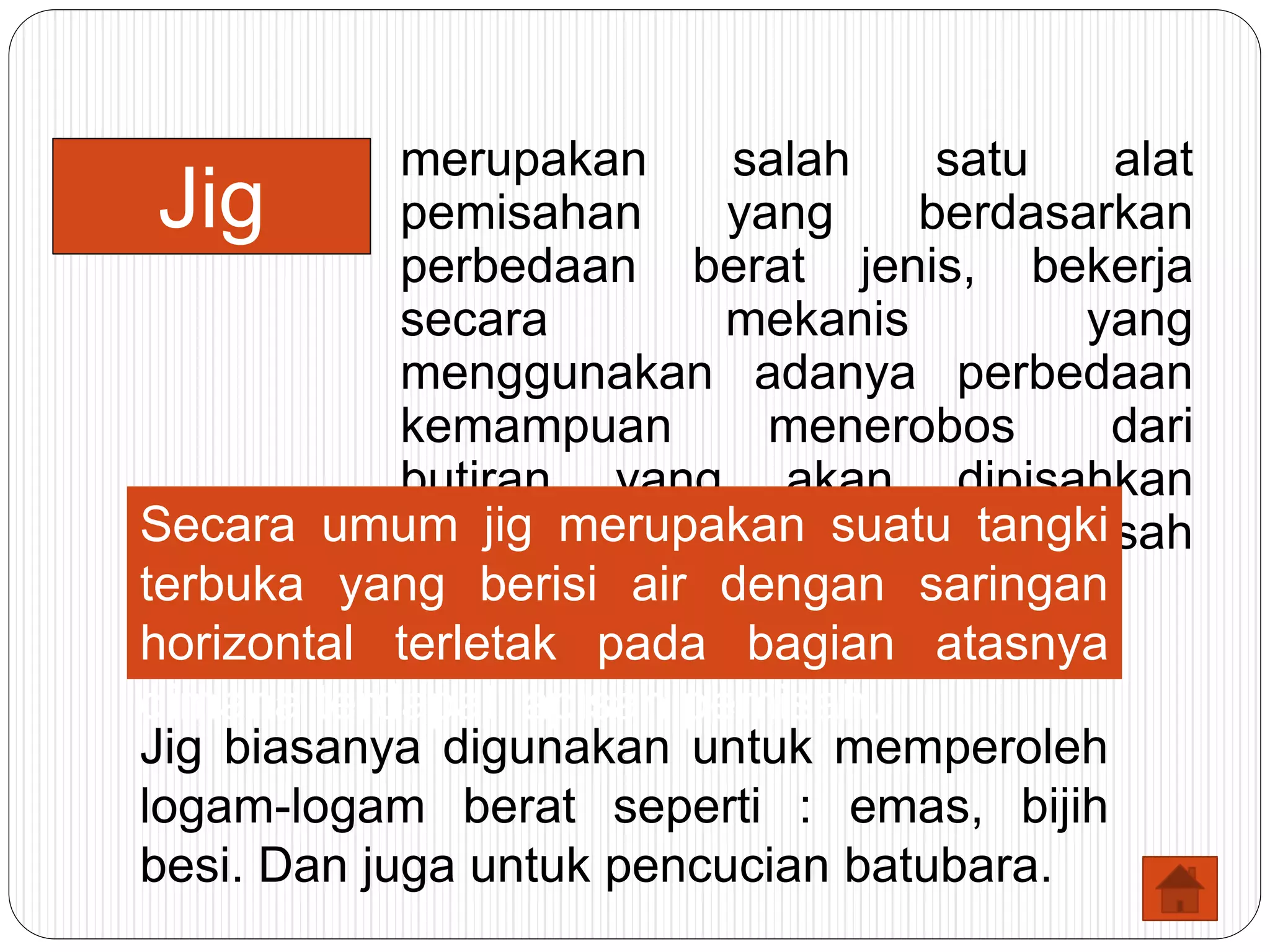 Presentation washing plant kel. 5 Pencucian batubara dengan jig ...