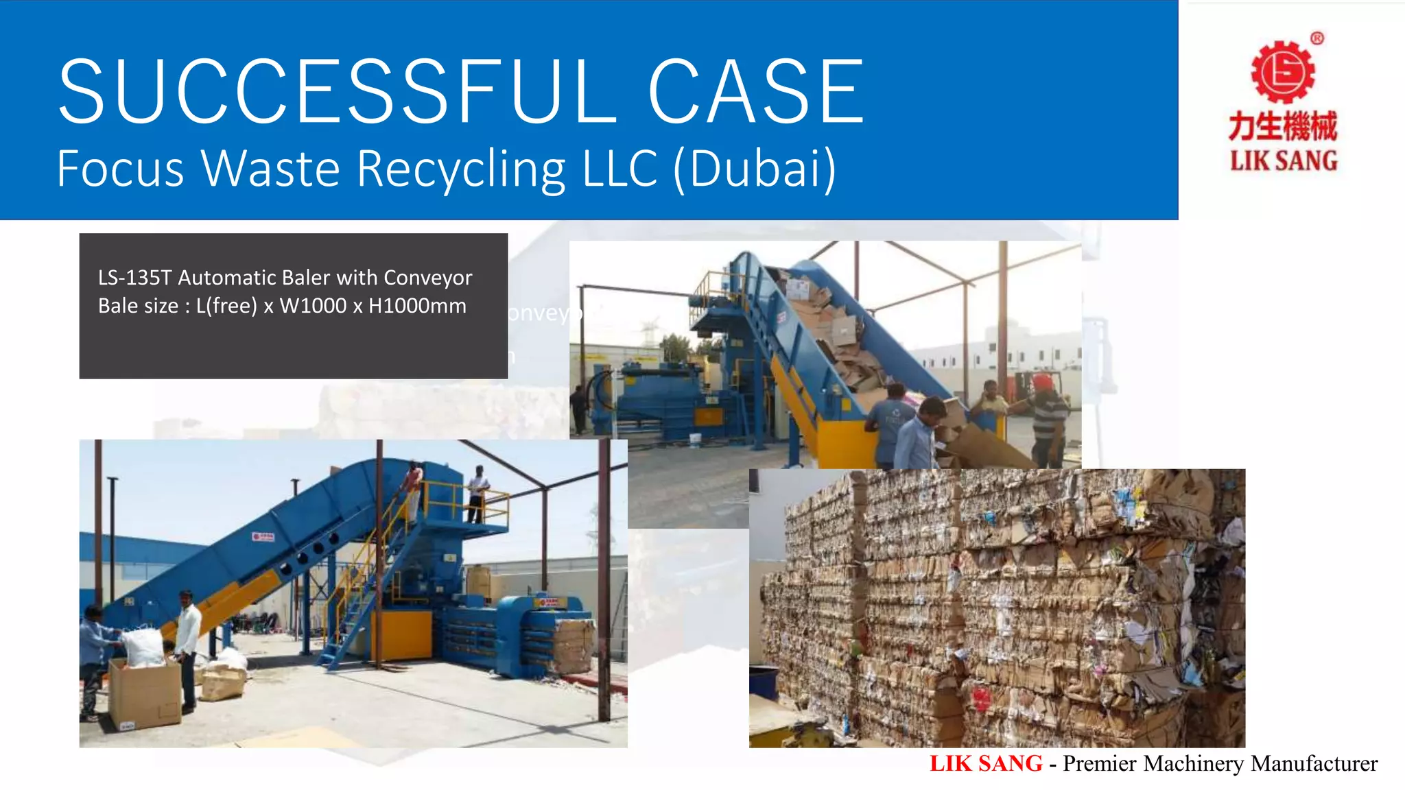 LIK SANG Presentation (waste paper baler) worldwide | PPTX
