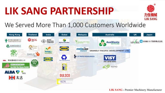 LIK SANG Presentation (waste paper baler) worldwide | PPT