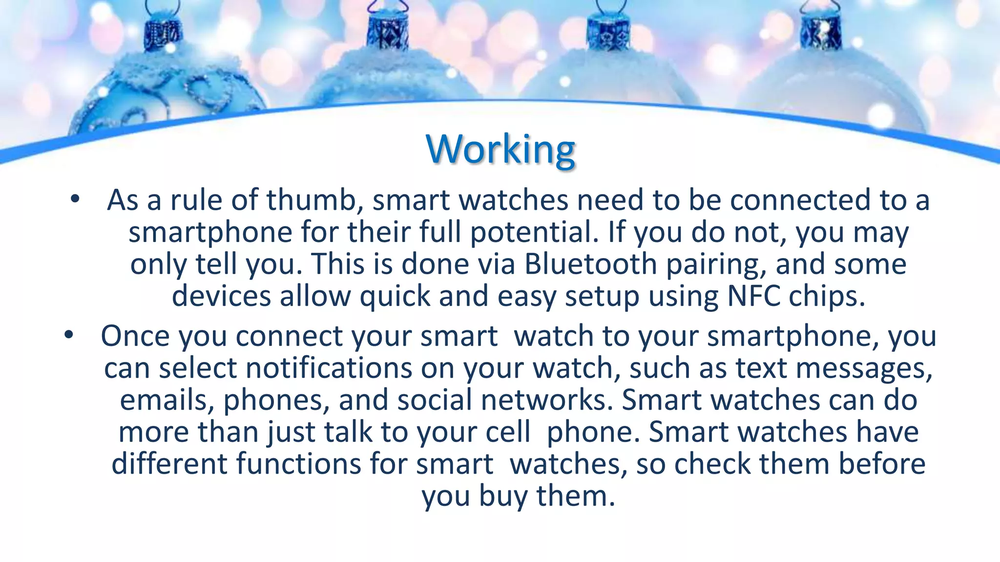 Presentation smart watch | PPTX