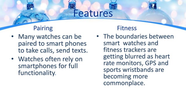 Presentation smart watch | PPTX