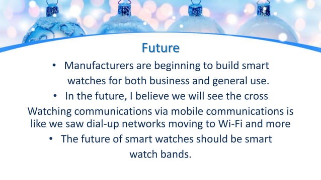 Presentation smart watch | PPTX