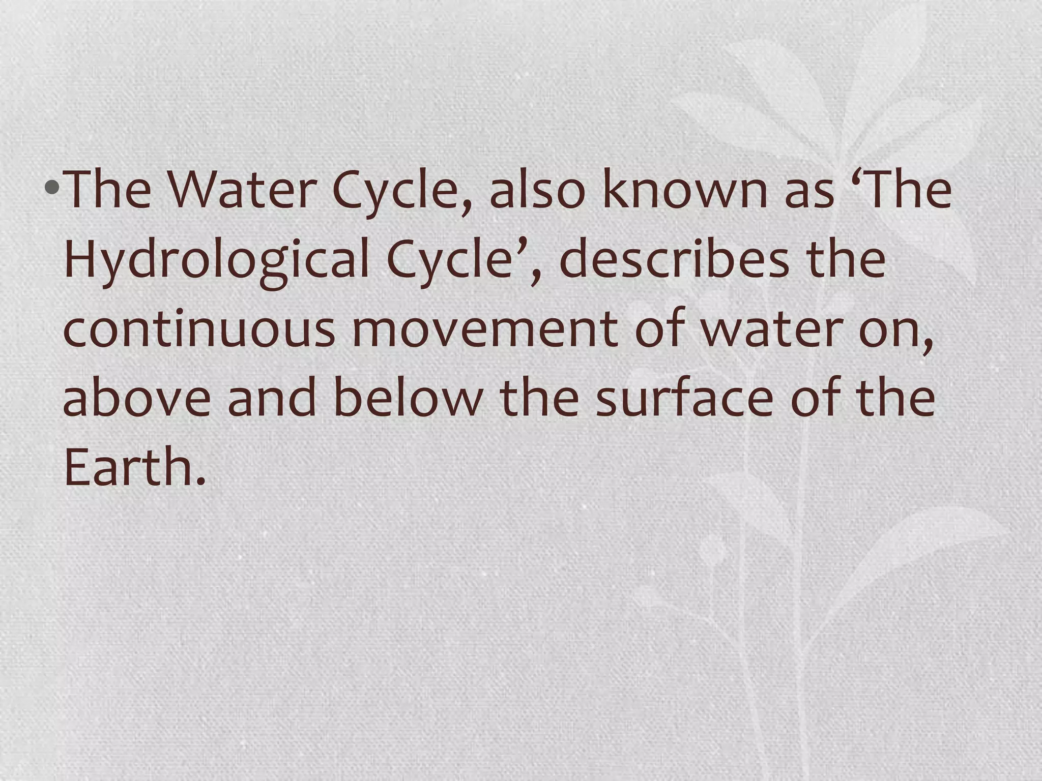 Presentation(watercycle) | PPTX
