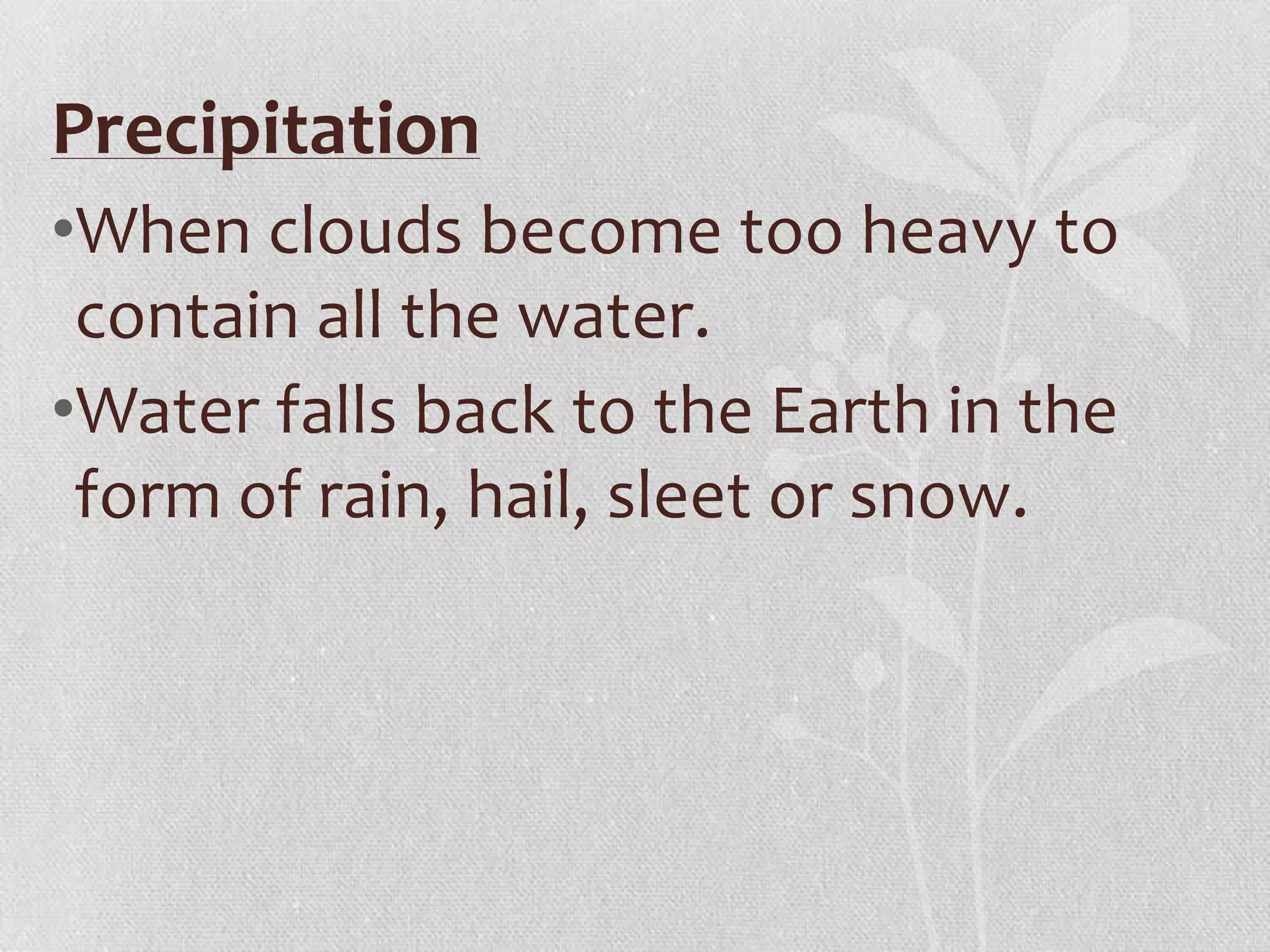 Presentation(watercycle) | PPTX