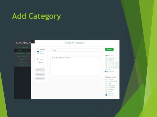 Web based online shopping system Presentation slide | PPTX | Web Design and HTML | Internet
