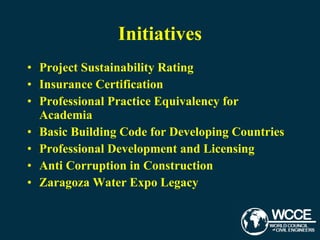 World Council of Civil Engineers | PPT