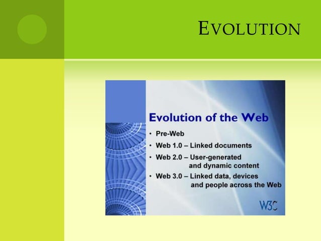 Presentation web 3.0(part 1) | PPTX | Web Design and HTML | Internet